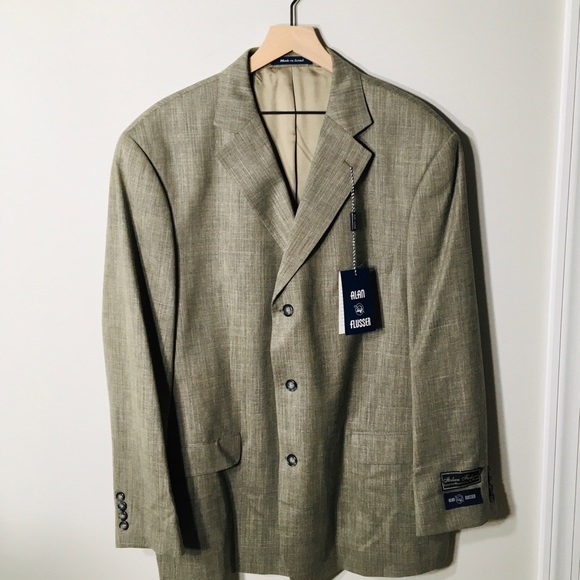 Alan Flusser | Jackets & Coats | Nwt Alan Flusser Wool Linen Blend Suit Coat | Poshmark
